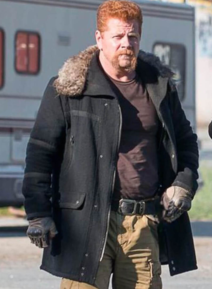 The Walking Dead Abraham Ford Black Wool Jacket – LeatherJacketMerchant