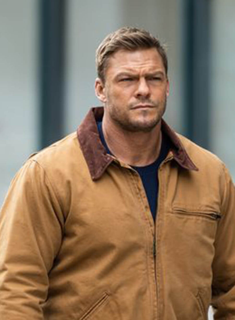 Alan Ritchson Reacher Brown Cotton Jacket – LeatherJacketMerchant