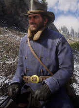 Arthur Morgan Red Dead Redemption Blue Wool Coat – LeatherJacketMerchant