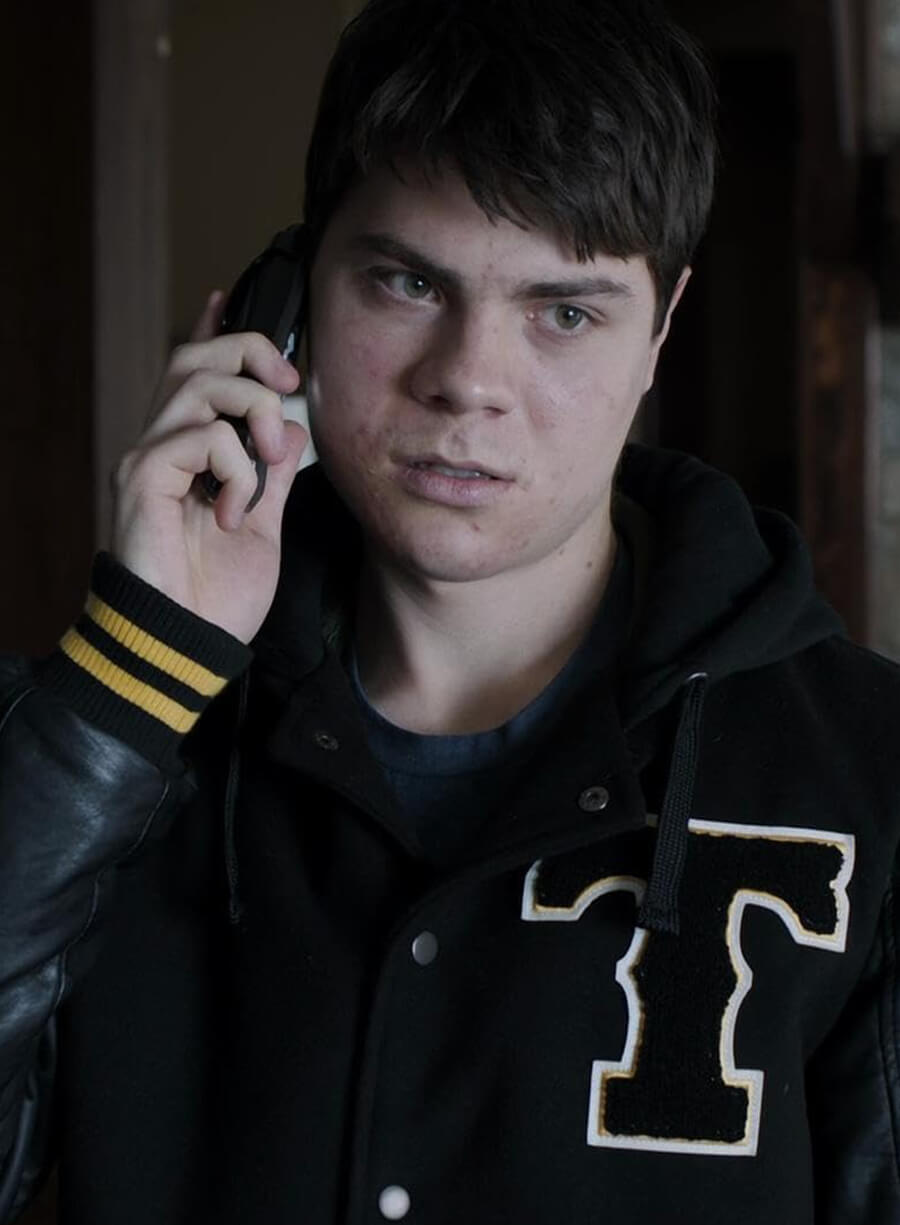 Atticus Mitchell Fargo Black Bomber Jacket – LeatherJacketMerchant