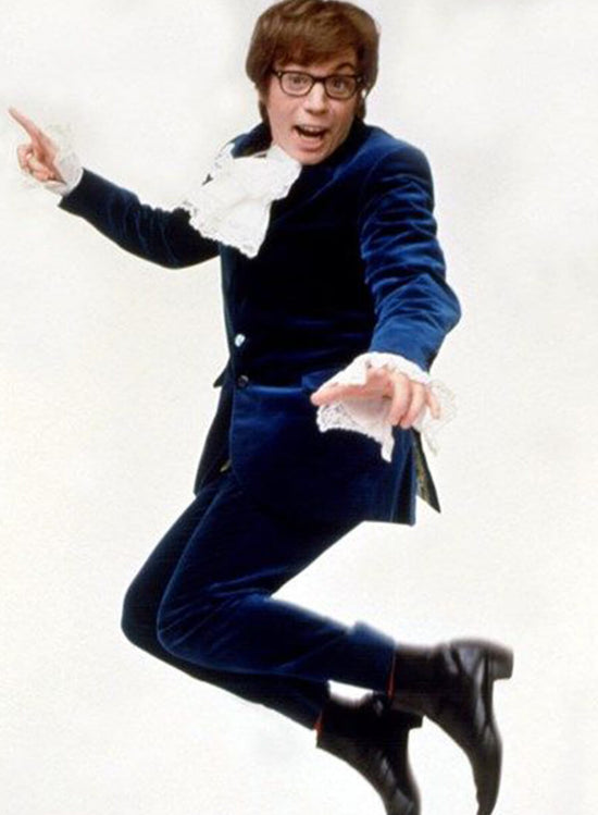 Austin Powers Velvet Blue Suit – LeatherJacketMerchant