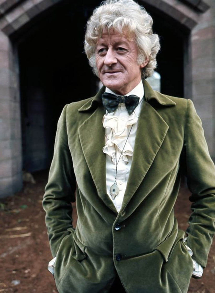 Doctor Who Jon Pertwee Third Doctor Green Velvet Blazer ...