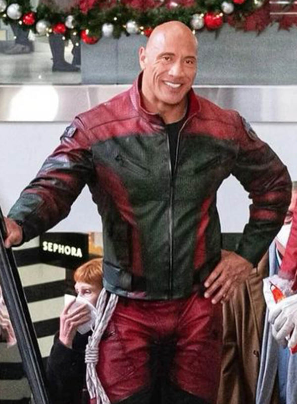 Dwayne Johnson Red One Leather Jacket – LeatherJacketMerchant