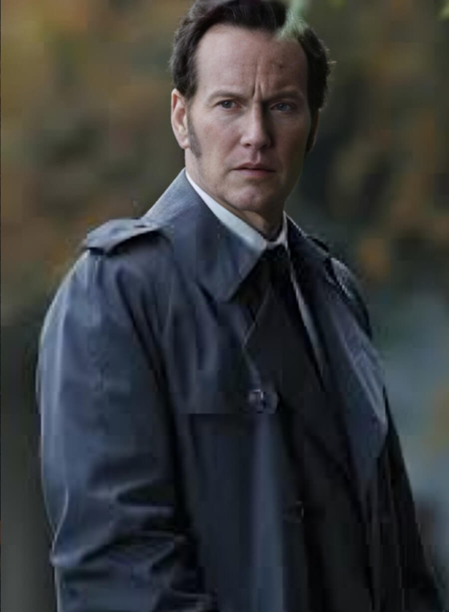 Ed Warren The Conjuring Last Rites 2025 Black Coat – LeatherJacketMerchant