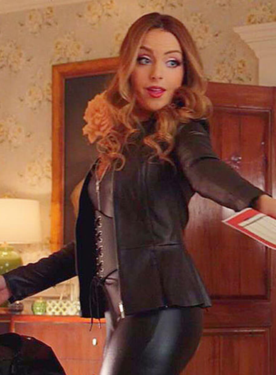 Fallon Carrington Dynasty Black Leather Jacket – LeatherJacketMerchant
