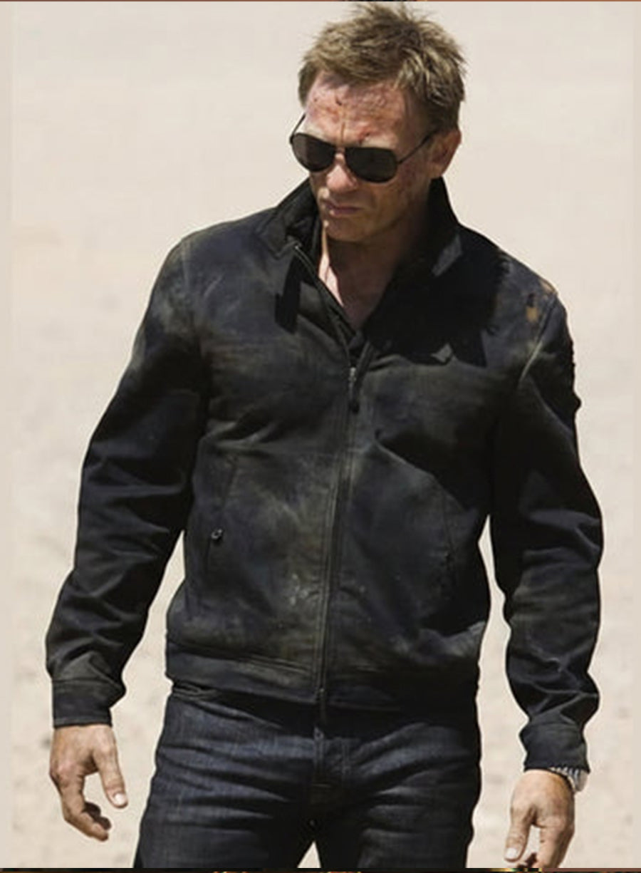 James Bond Skyfall Black Leather Jacket – LeatherJacketMerchant