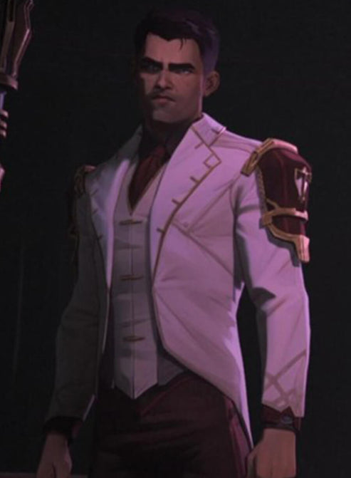 Jayce Arcane White Blazer – LeatherJacketMerchant