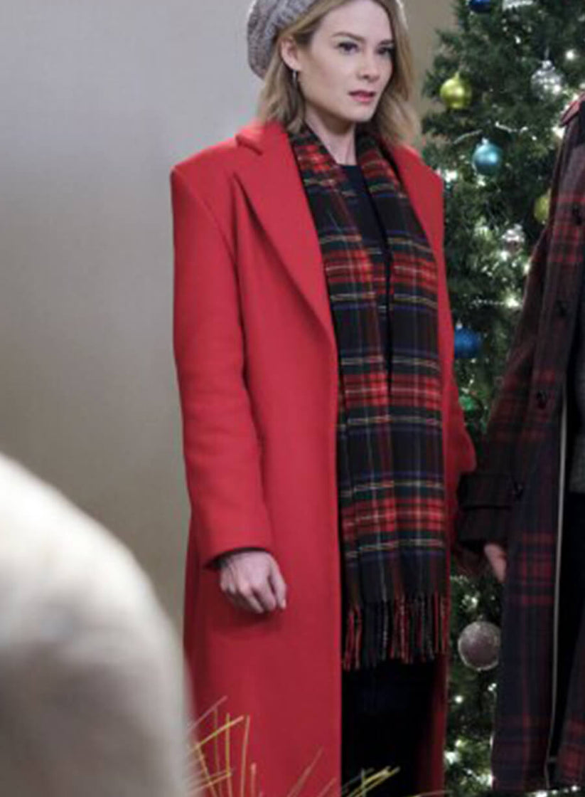 Katherine Ghosts Of Christmas Always 2022 Red Coat – LeatherJacketMerchant