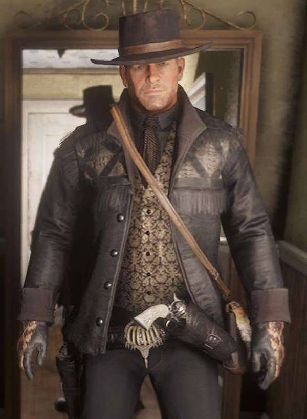 Nuevo Paraíso Gunslinger Red Dead Redemption 2 Hunting Black Jacket ...