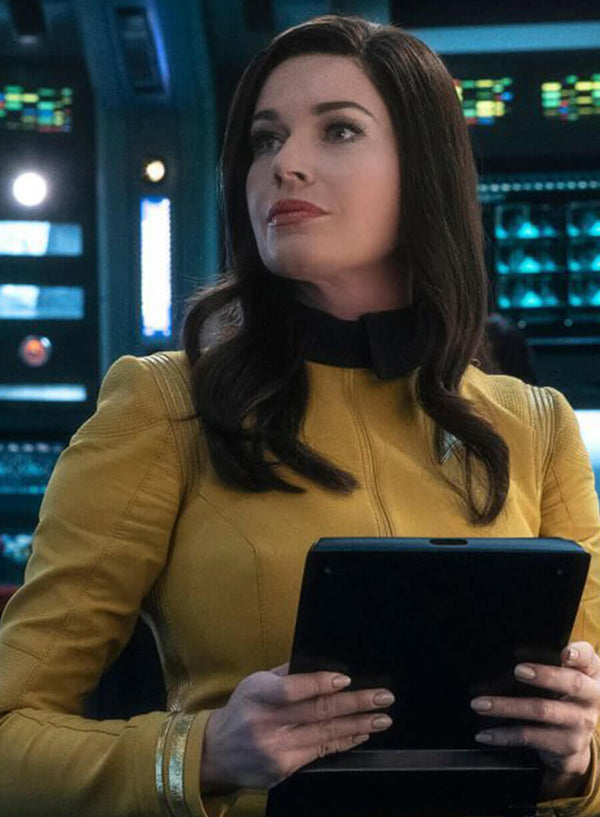 Star Trek Discovery Rebecca Romijn Yellow Jacket – LeatherJacketMerchant