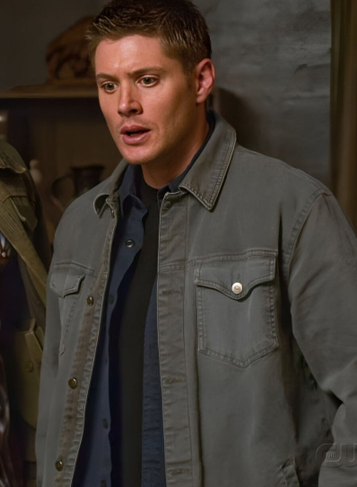 Supernatural Dean Winchester Grey Jacket – LeatherJacketMerchant