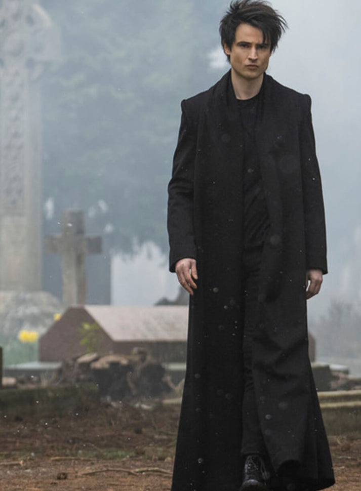 Tom Sturridge The Sandman Black Coat – LeatherJacketMerchant